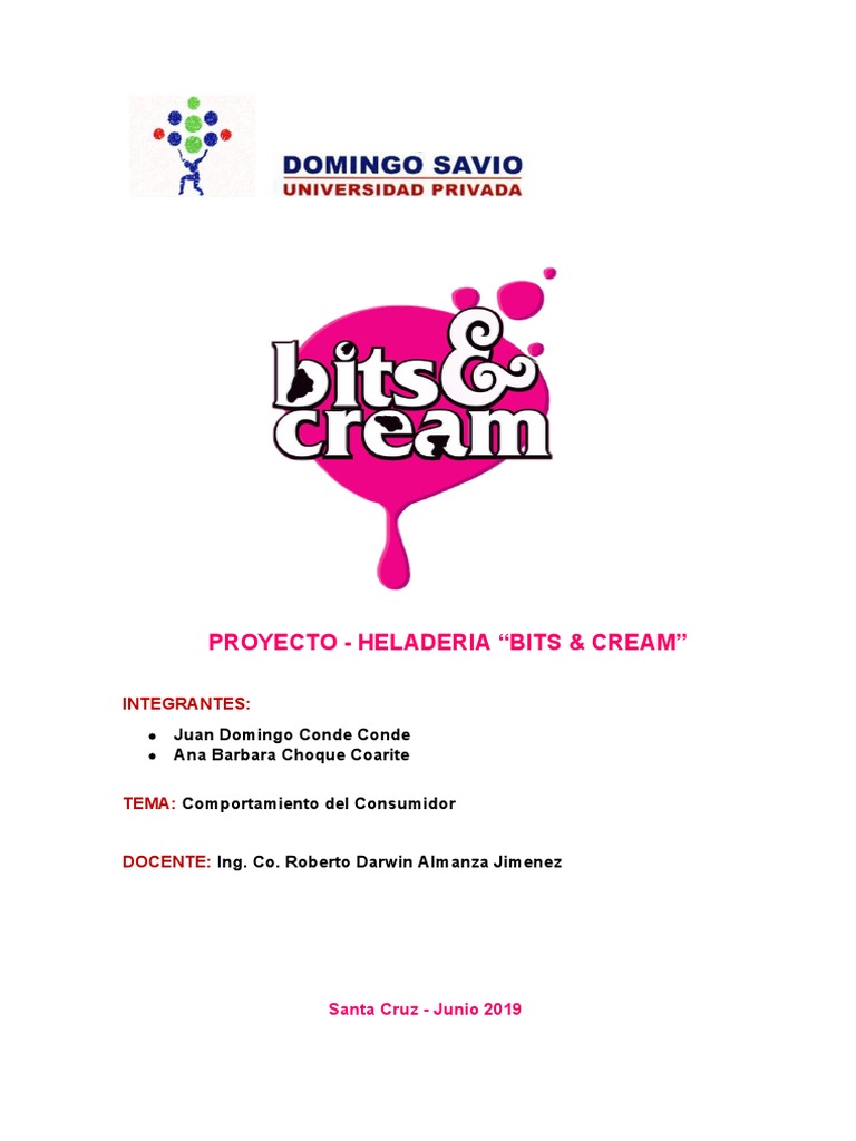 Bits & Cream CCC | PDF | Helado | Los consumidores