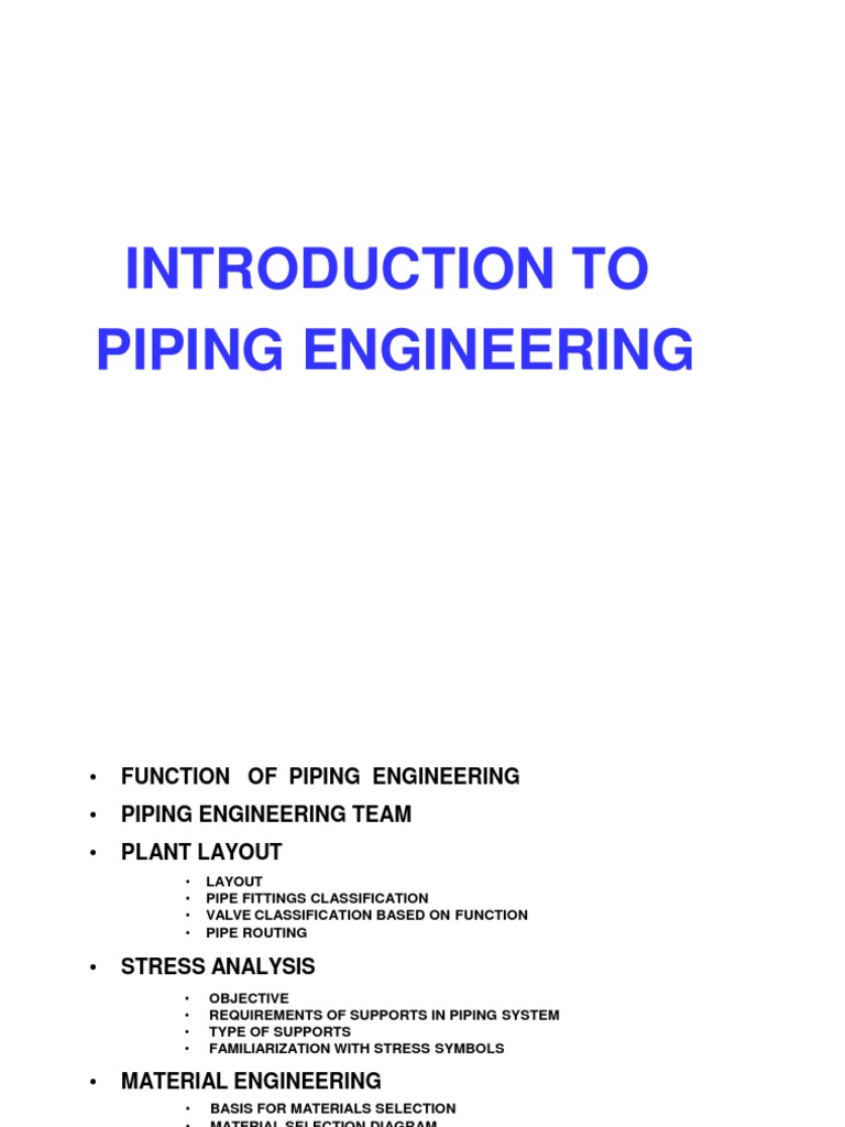 Piping Presentation Part II | PDF | Pipe (Fluid Conveyance) | Mechanical Engineering