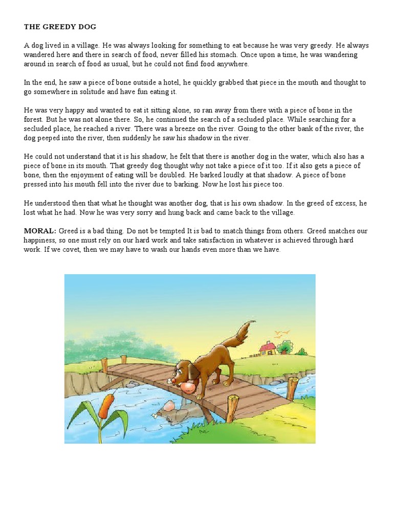 The Greedy Dog | PDF