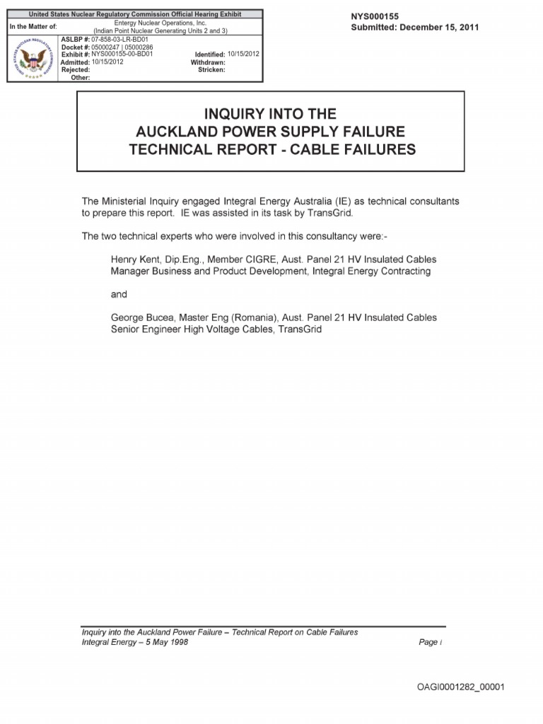 Power Cable Failures | PDF | Electrical Resistivity And Conductivity ...