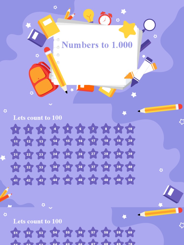 Counting Numbers and Stars Guide | PDF