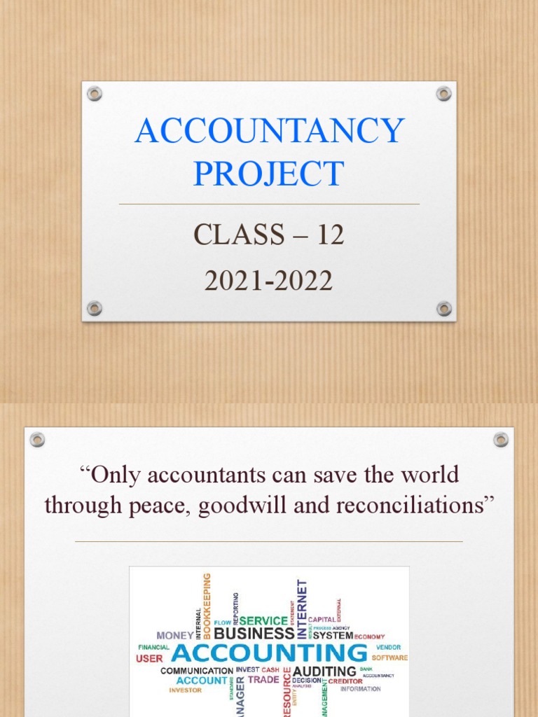 Accountancy Project: Class - 12 2021-2022 | PDF | Retail | Economies