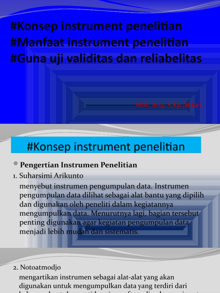 Instrumen Penelitian: Definisi dan Jenis | PDF | Sains & Matematika ...