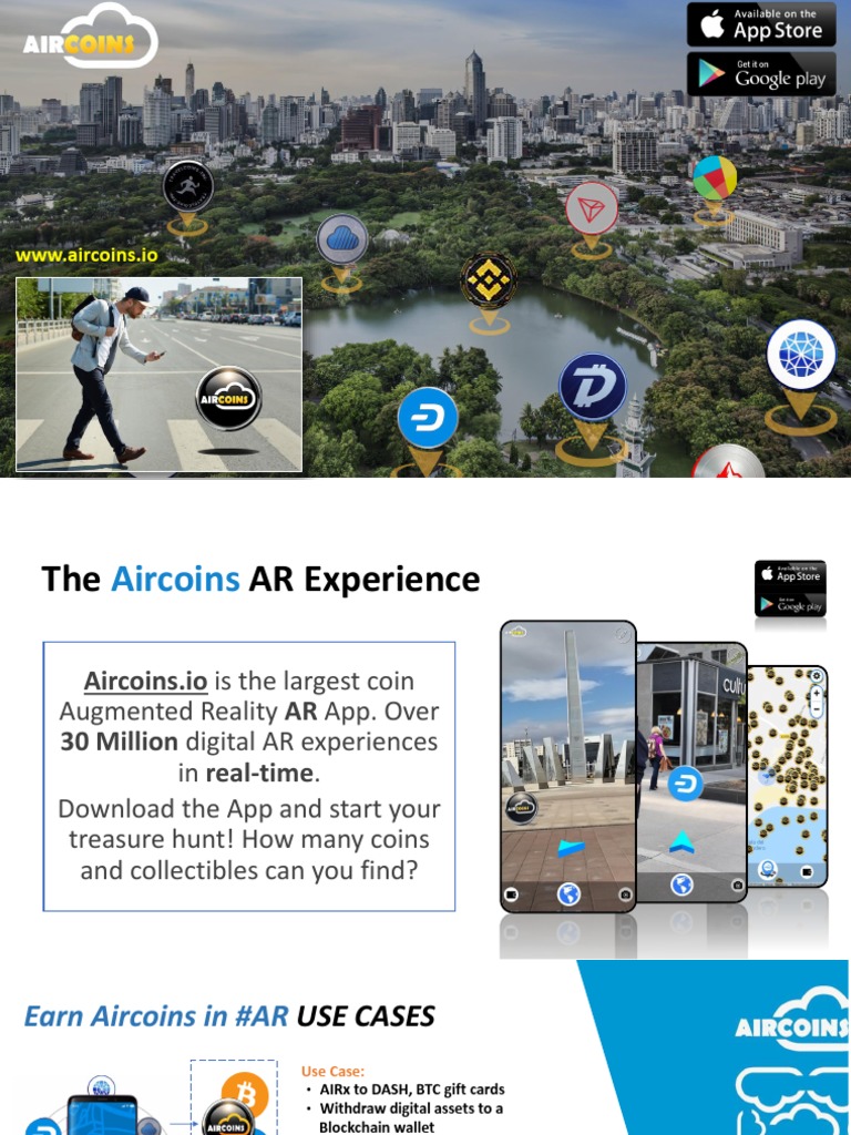 Aircoins Io App Cmpany Presentation AIRx | PDF | Cryptocurrency | Mobile App