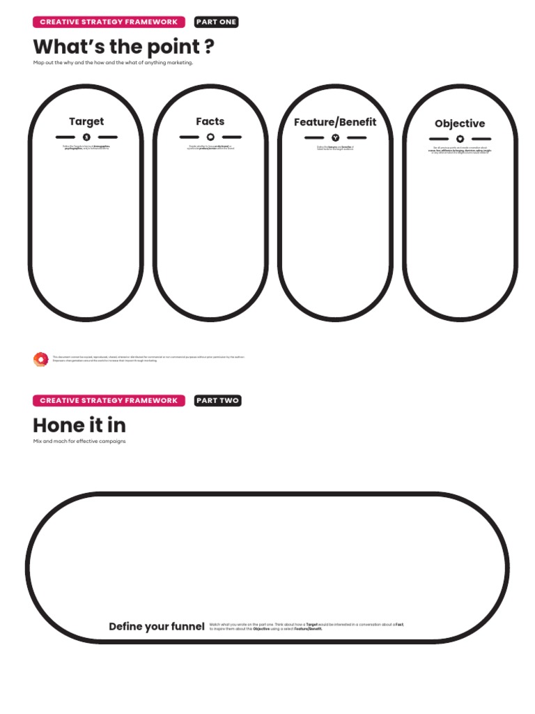 Creative Strategy Framework | PDF | Marketing | Target Audience