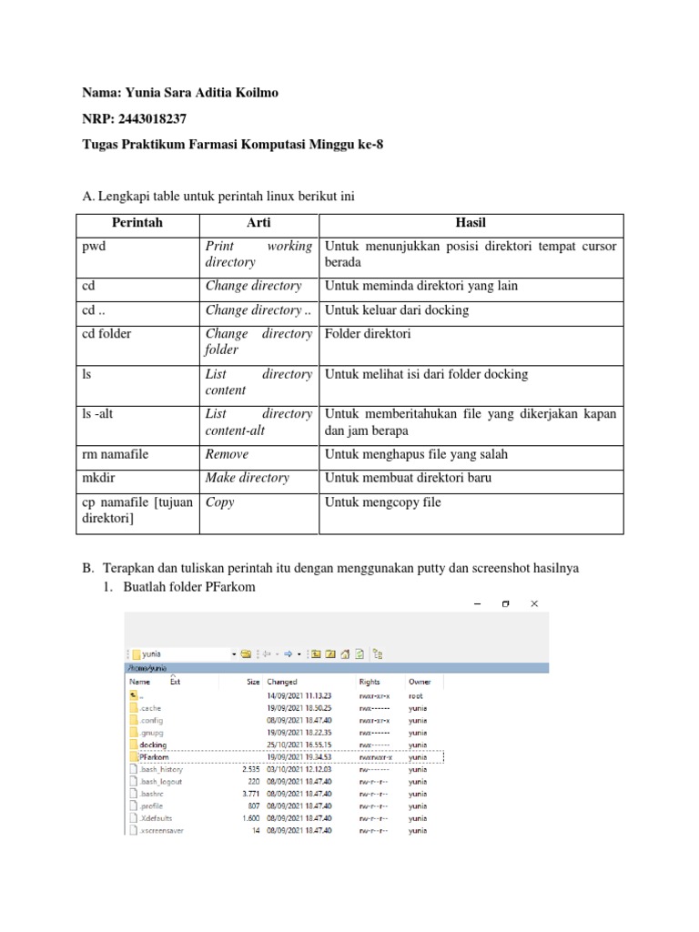 Yunia Sara A.K 2443018237 Tugas 8 Prak - Farkompi | PDF