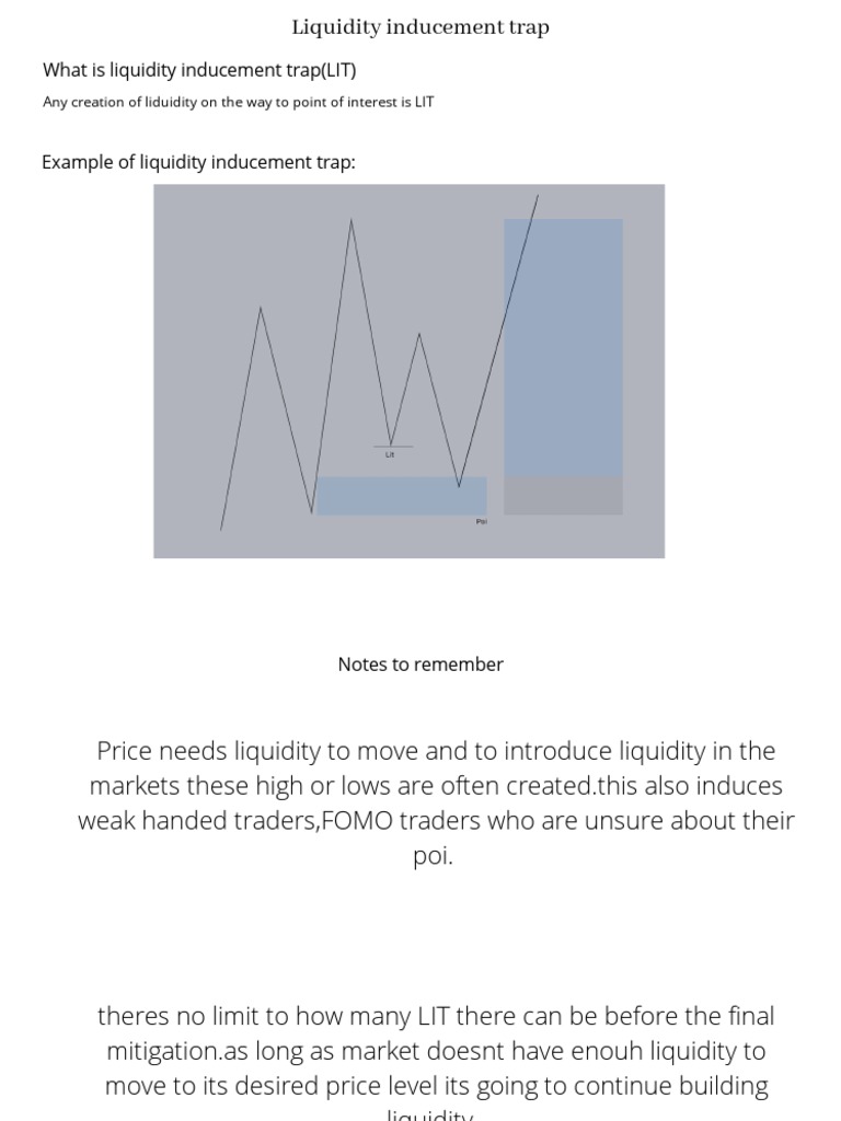 Liquidity Inducement Trap Case Study | PDF