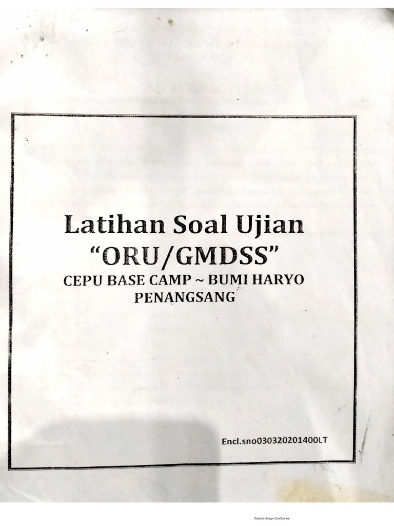 Soal Ujian ORU | PDF