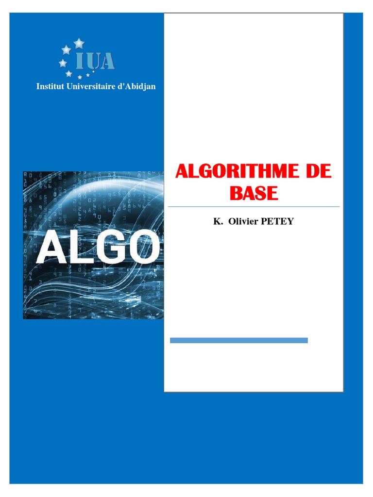 Cours - Licence1 - Informatique - Algorithme - de Base - IUA | PDF | Paramètre (Programmation ...