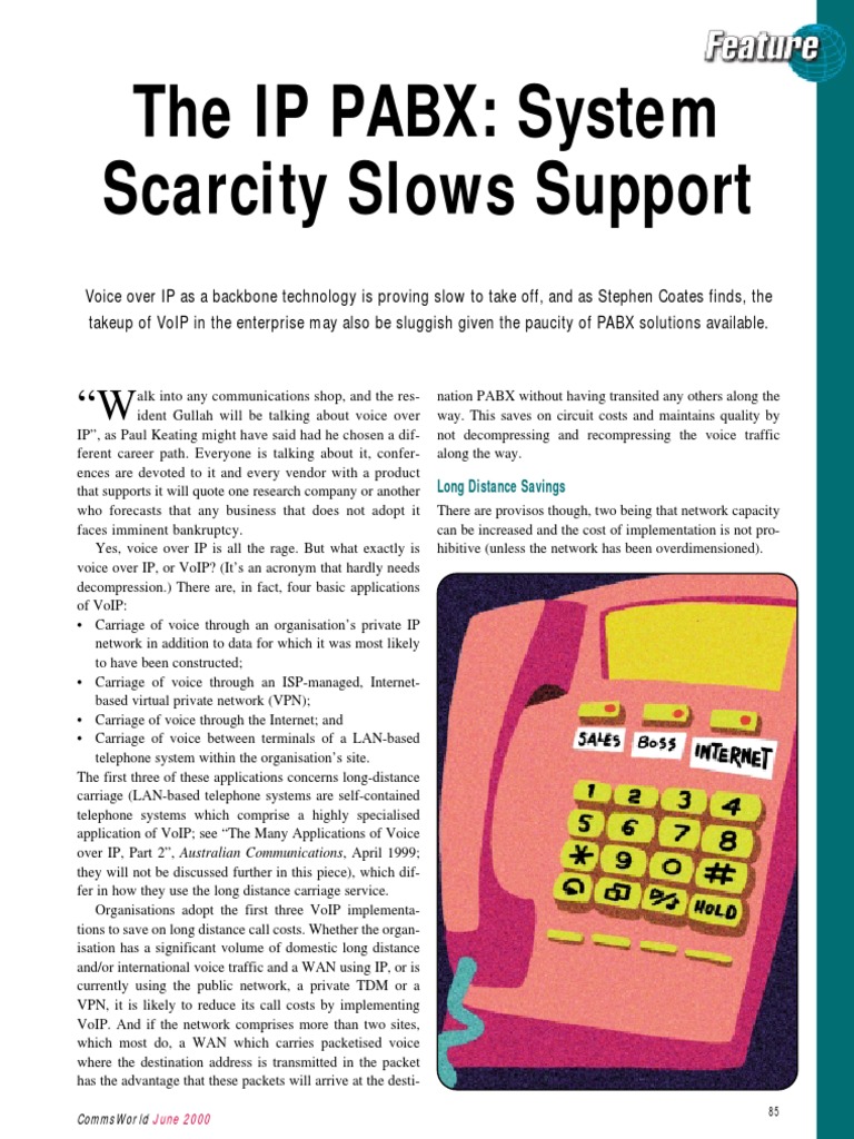 The IP PABX | PDF | Voice Over Ip | Computer Network