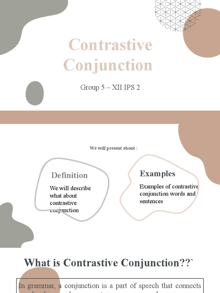 Presentation Contrastive Conjunction | PDF | Sentence (Linguistics) | Syntax