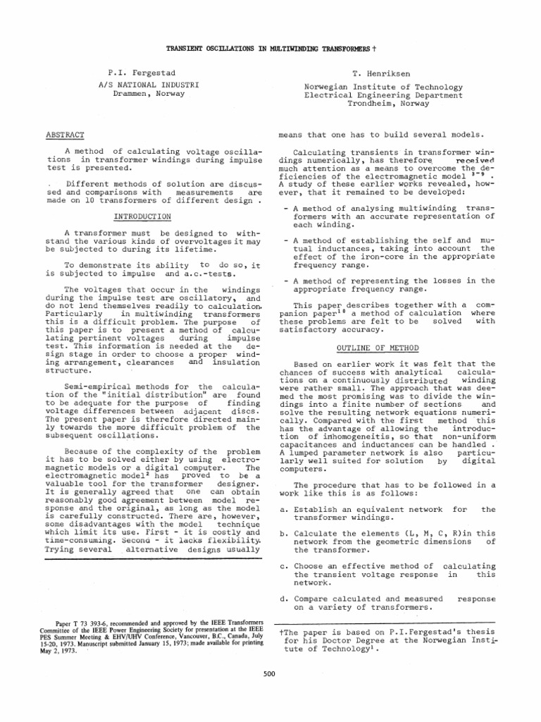 Fergestad 1974 | PDF | Eigenvalues And Eigenvectors | Matrix (Mathematics)