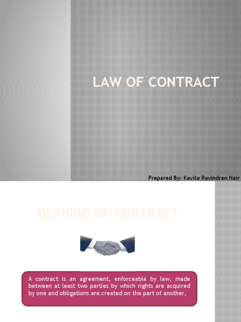 Understanding Contract Law Essentials | PDF | Comparative Law | Offer ...