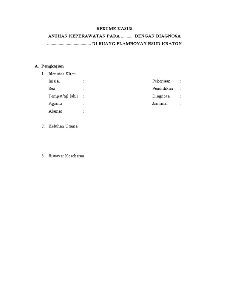Format Resume KMB | PDF