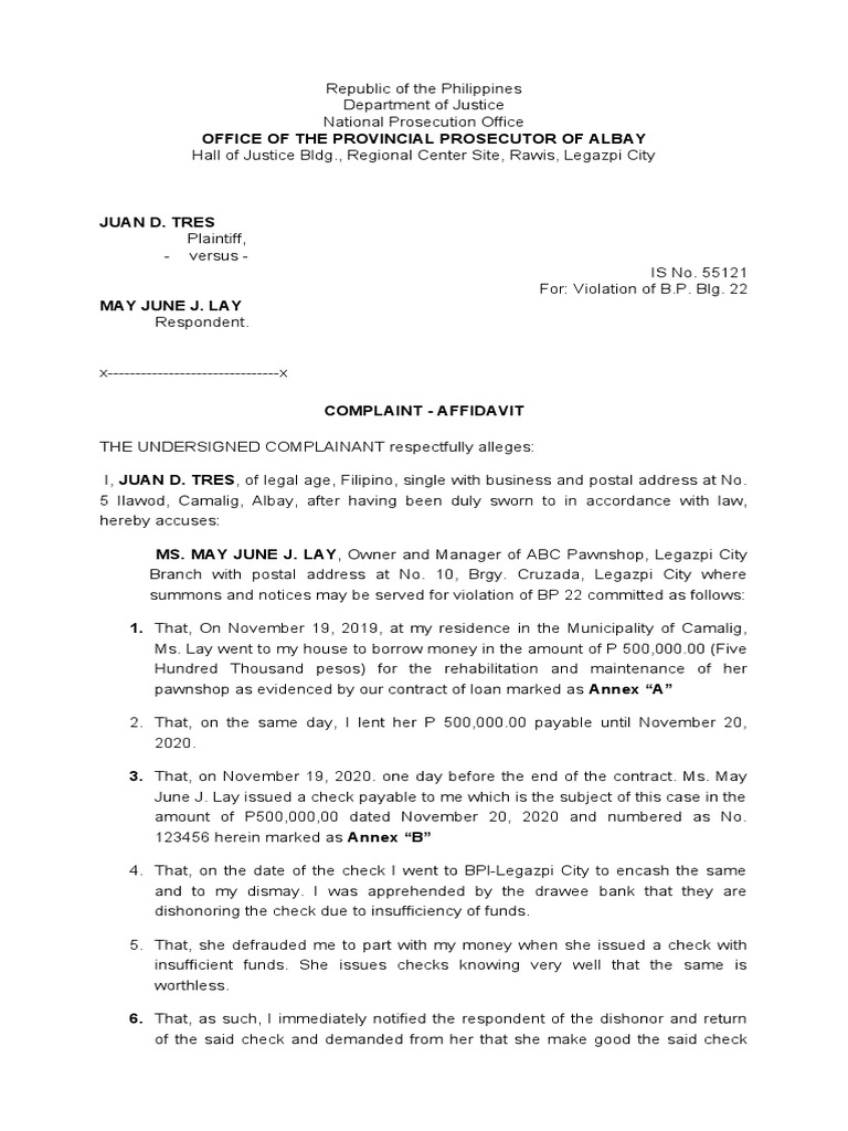 Legal Forms Complaint | PDF | Justice | Judiciaries