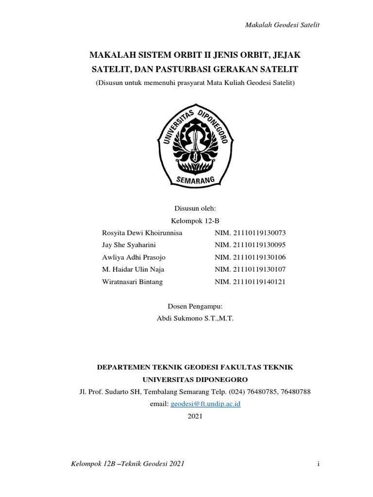 Kelompok12 - Sistem Orbit II | PDF | Perjalanan | Sains & Matematika