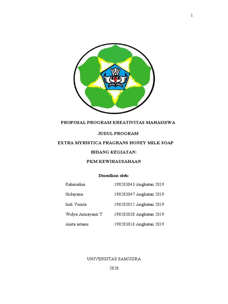PROPOSAL PROGRAM KREATIVITAS Edit | PDF