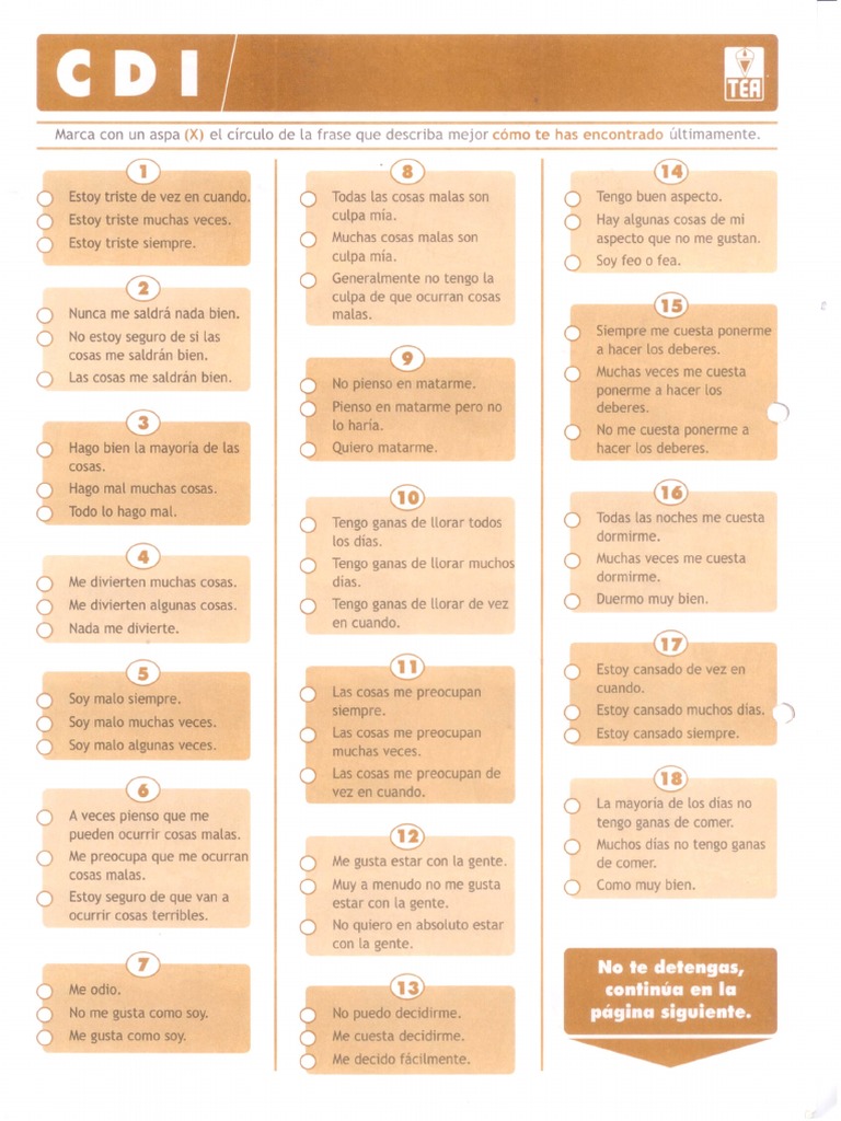 CDI Cuadernillo | PDF