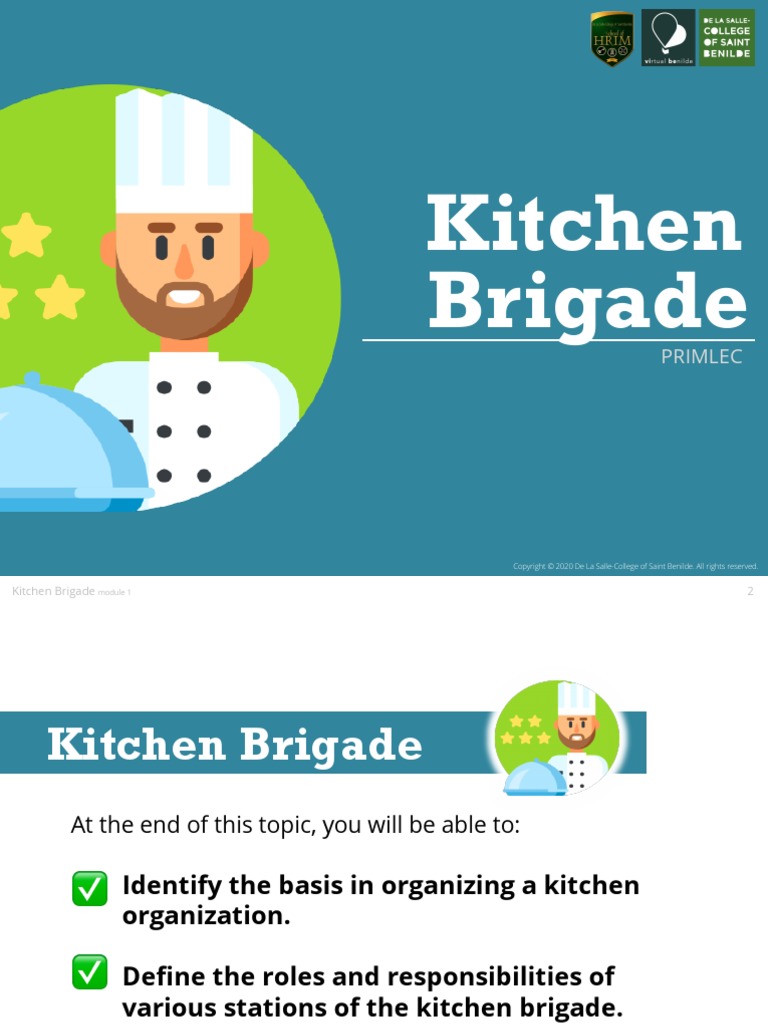 Brigade Kitchen: Primlec | PDF | Chef | Culinary Arts