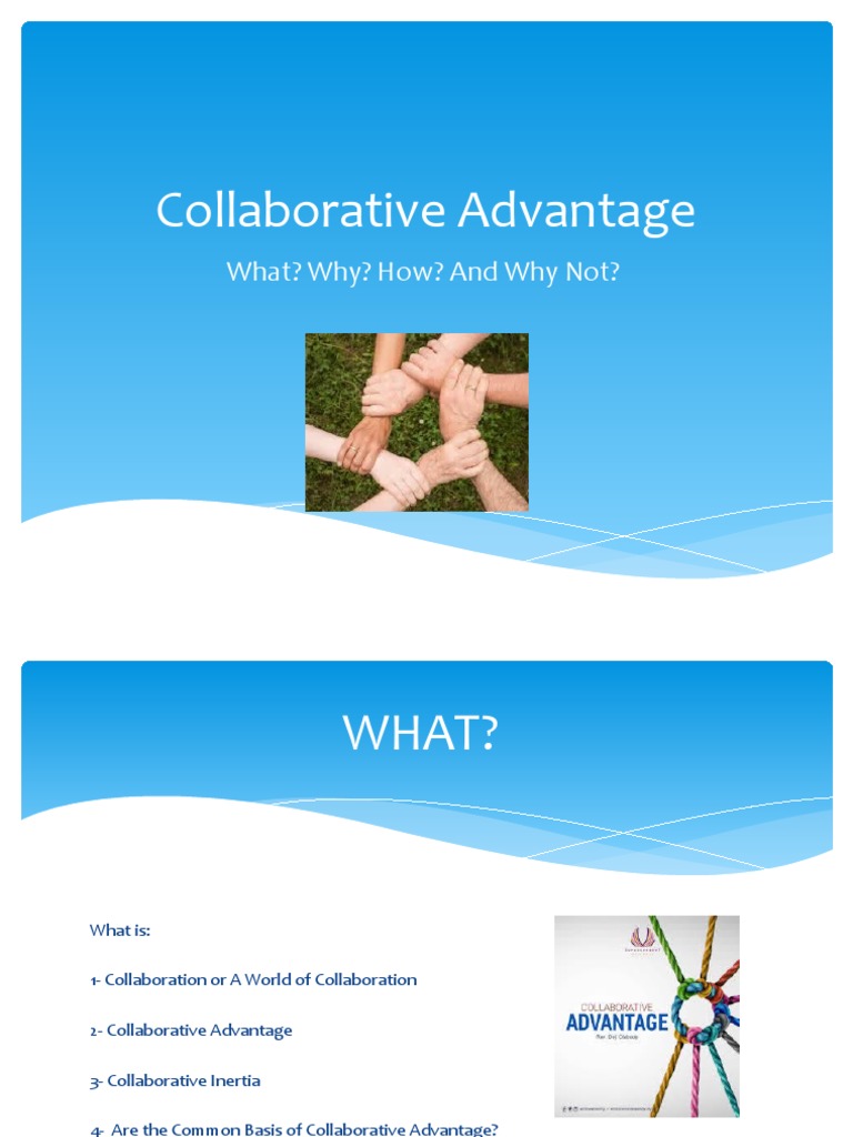 Collaborative Advantage Explained | PDF | Outsourcing | Business