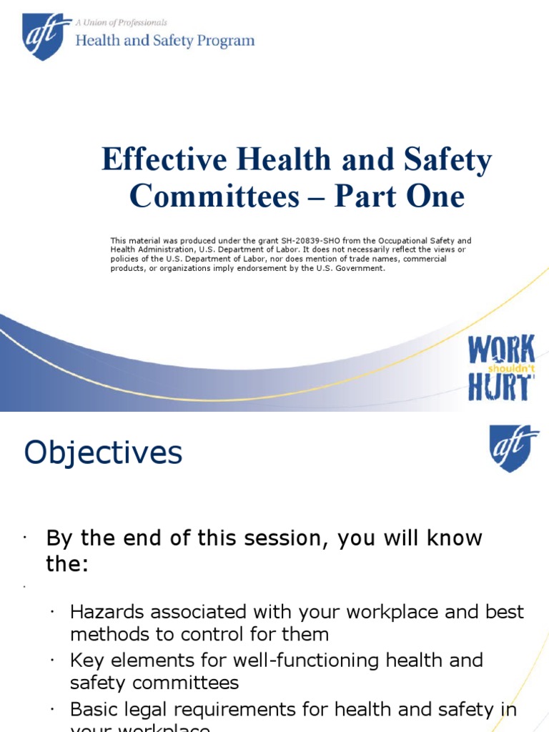 Effective Health and Safety Committees - Part One | PDF | Occupational ...