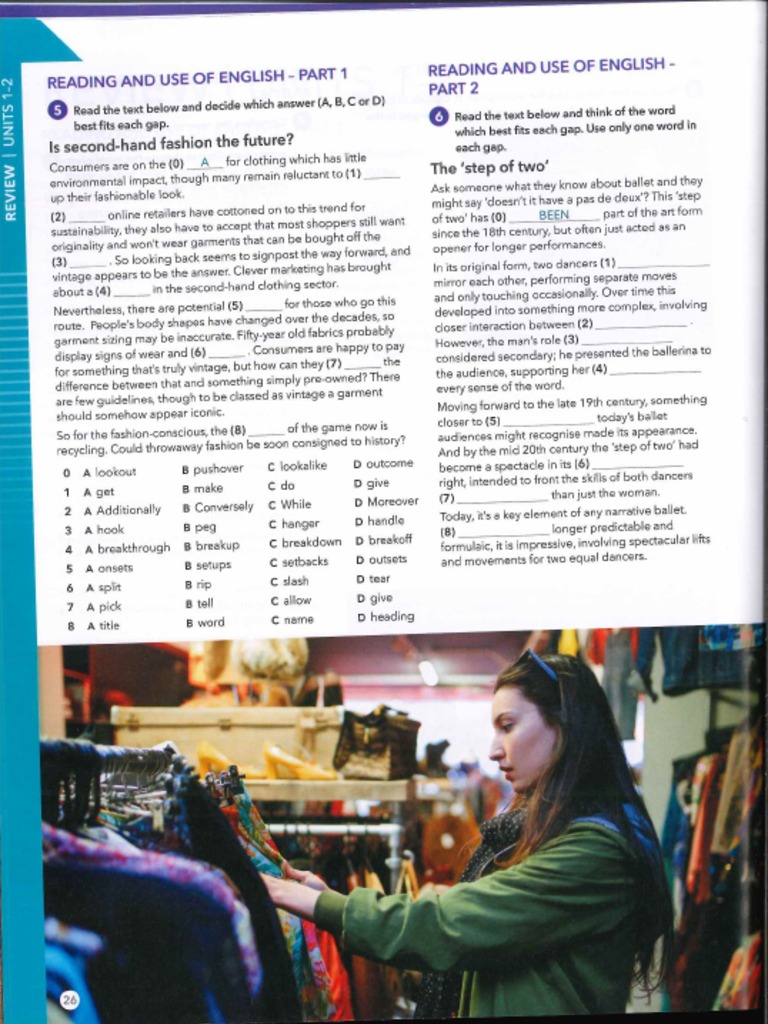 Formula C1 - Test 3 - Reading and Use of English - Parts 1 - 4 | PDF