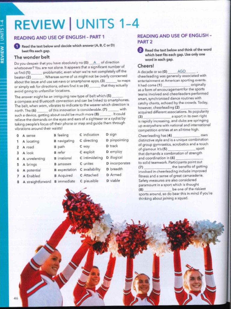 Formula C1 - Test 4 - Reading and Use of English - Parts 1 - 4 | PDF