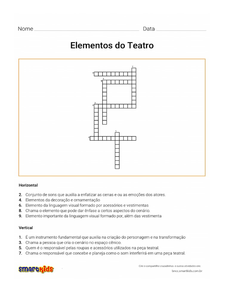 Atividades de Arte - Cruzadinha | PDF