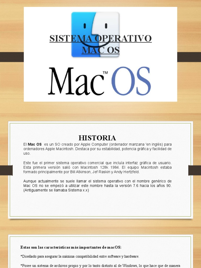 Sistema Operativo Mac Os | PDF | Ios | Mac OS