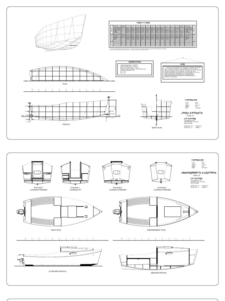 Table of Offsets Layout | PDF | Warships | Ships