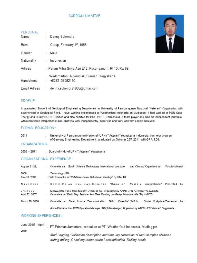 Personal: Curriculum Vitae | PDF
