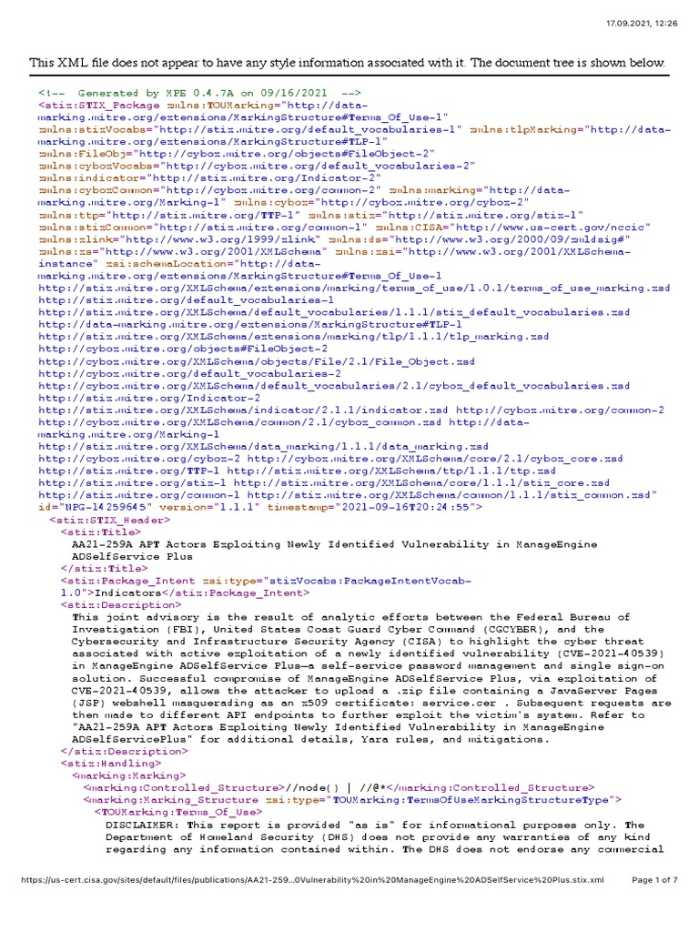 This Xml File Does Not Appear To Have Any Style Information Associated With It The Document