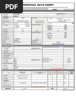 CS Form No. 212 Personal Data Sheet Revised | PDF