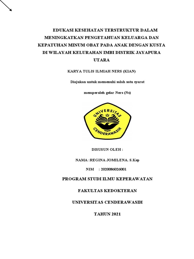 BAB I, II, Dan II KIAN KUSTA | PDF | Kesehatan Holistik