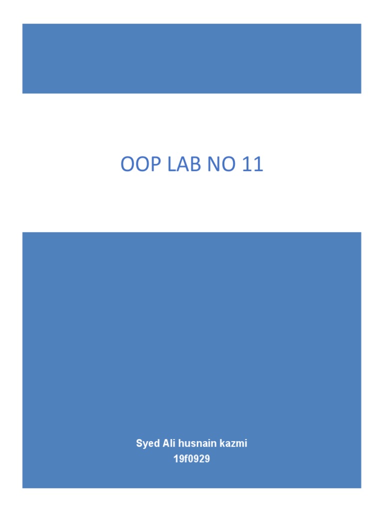 Oop Lab No 11 Multiple Inheritance And Banking System Pdf Computer Programming Software