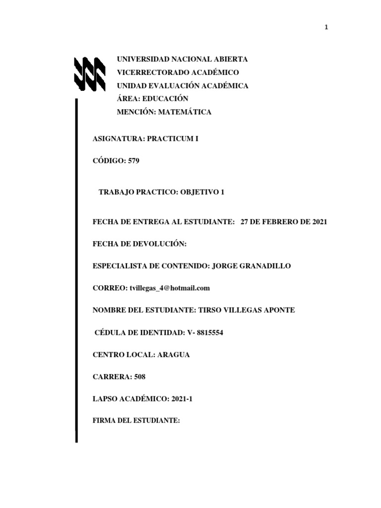 Trabajo Práctico N°01 Practicum 01 | PDF | Aprendizaje | Matemáticas
