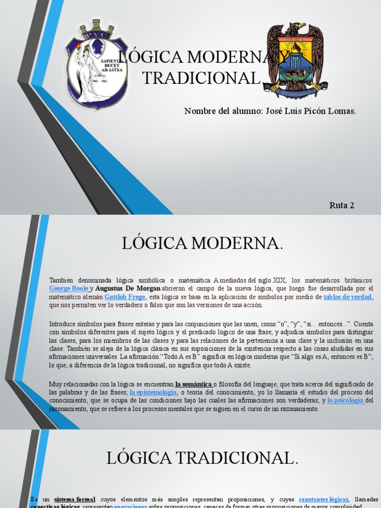 Lógica Moderna y Tradicional | PDF | Proposición | Lógica matemática