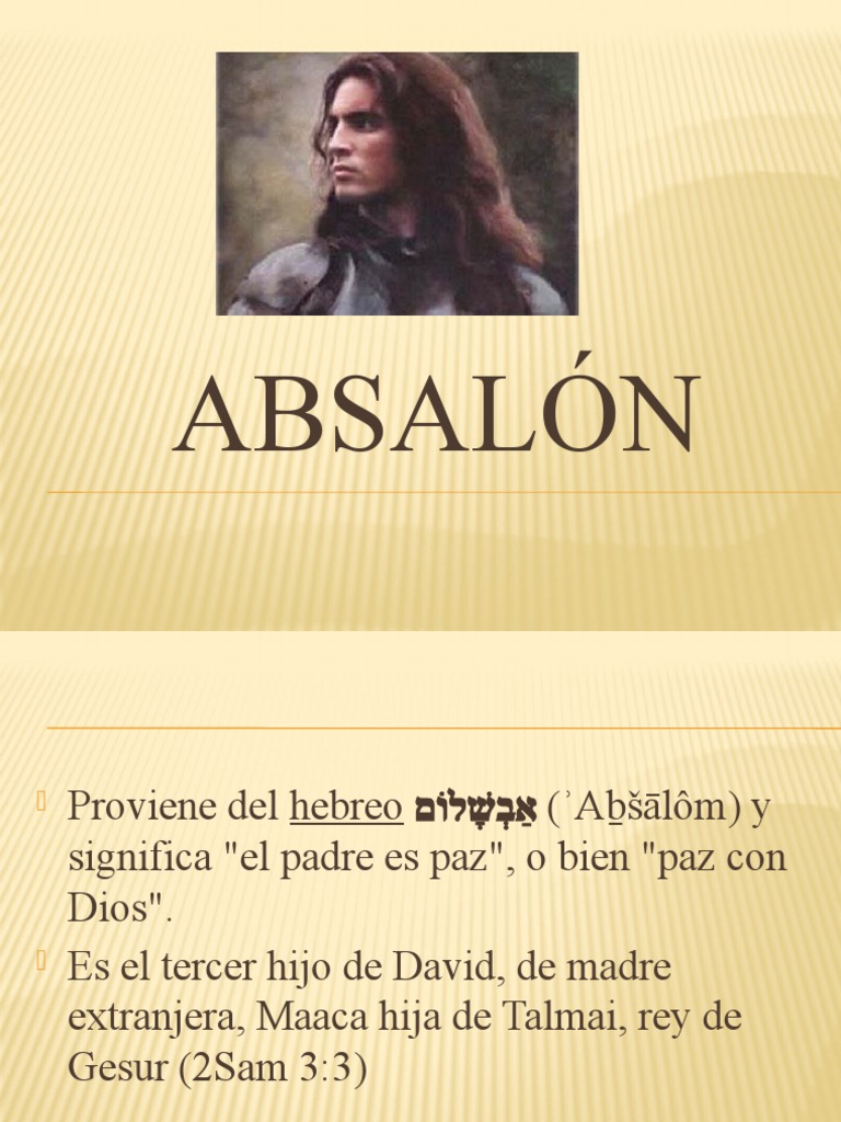 ABSALÓN | PDF | David