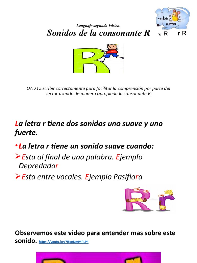 Sonidos de la consonante R en español | PDF