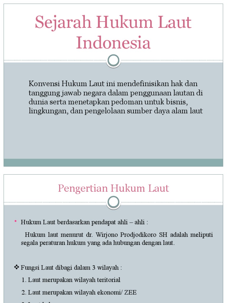 Sejarah dan Fungsi Hukum Laut Indonesia | PDF | Perjalanan | Hukum