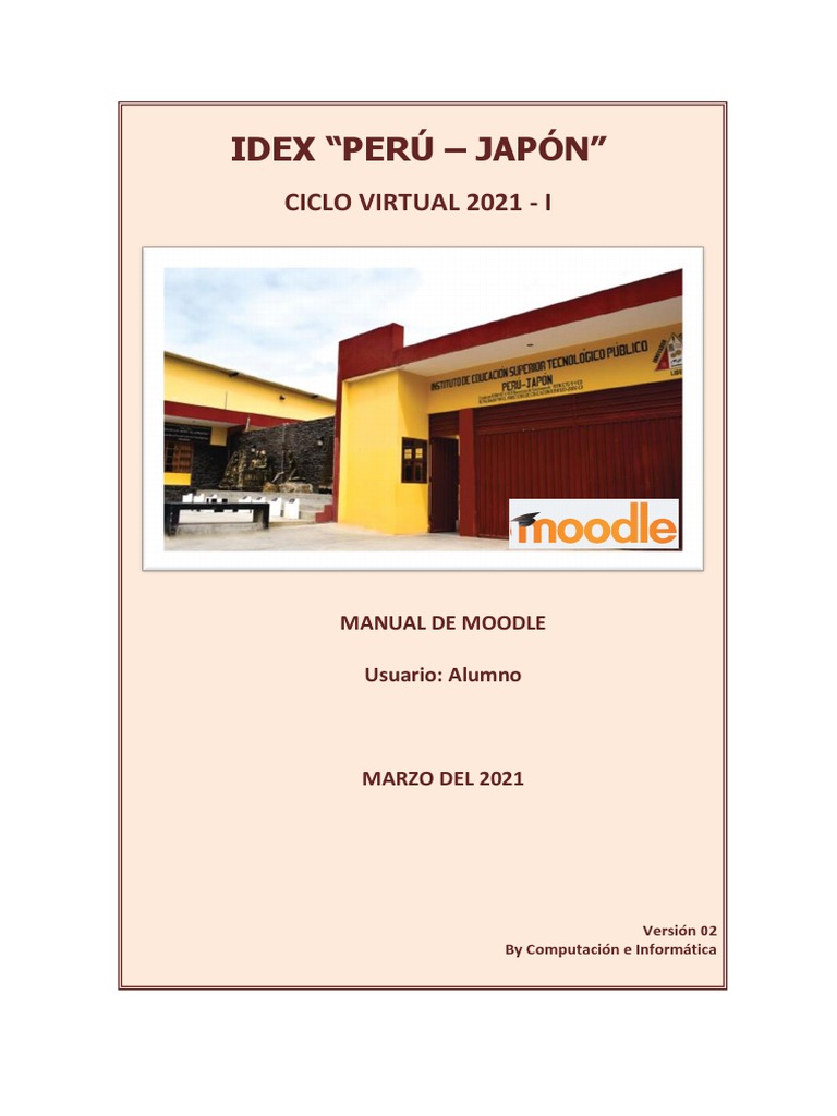 Manual Moodle - Estudiante | PDF | Moodle | Archivo de computadora