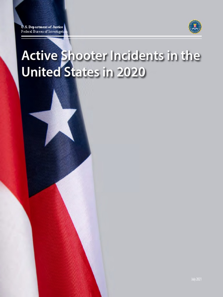 2020 Active Shooter Incidents Report | PDF | Federal Bureau Of ...