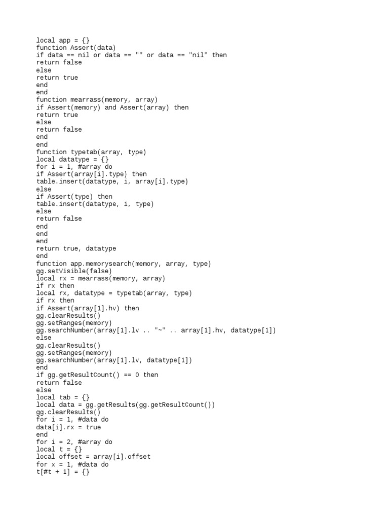 Script Simpel 1 6 0 Lua Pdf Data Type Array Data Structure