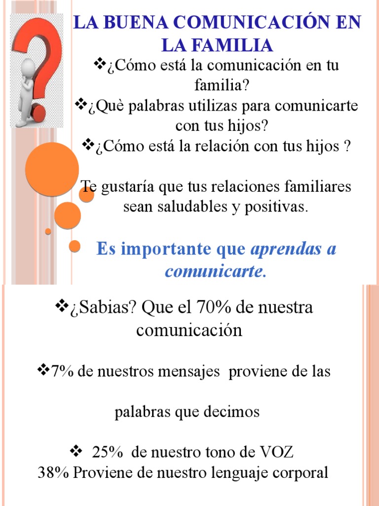 Familia Escuela para Padres Diapositiva | PDF | Comunicación ...