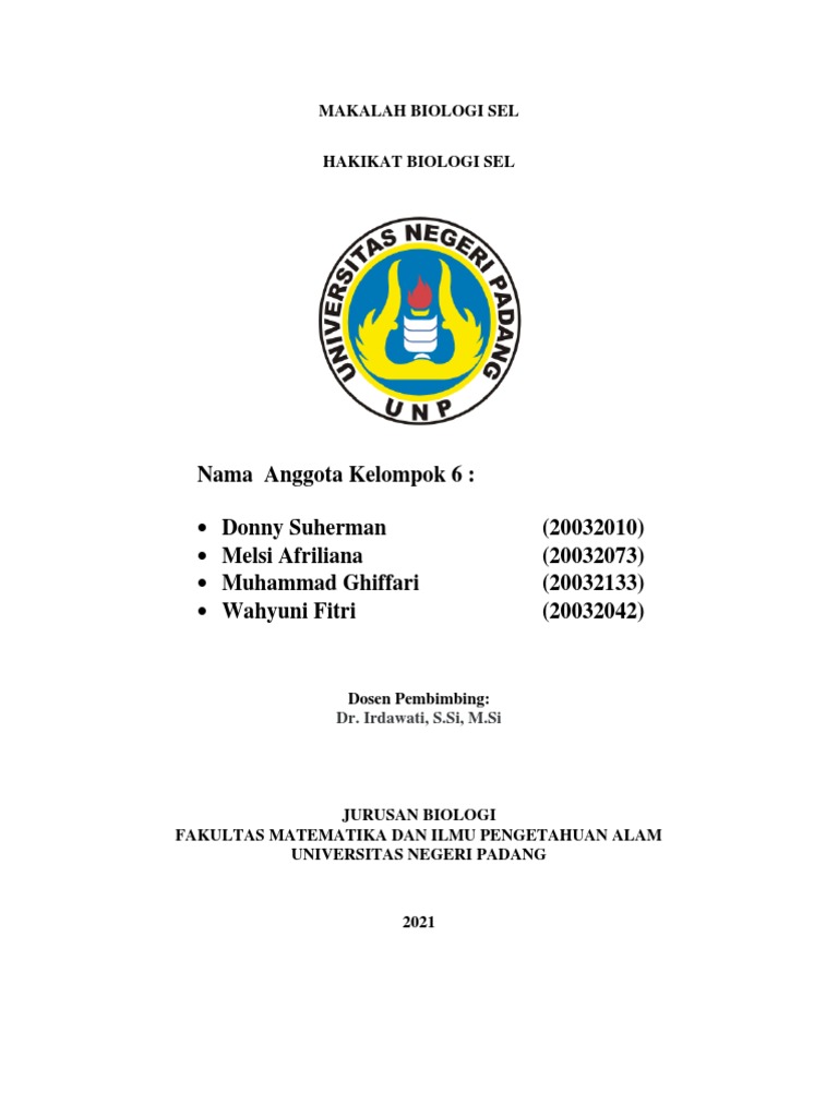 Makalah Biologi Sel | PDF