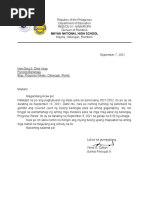 Letter Request Tagalog | PDF