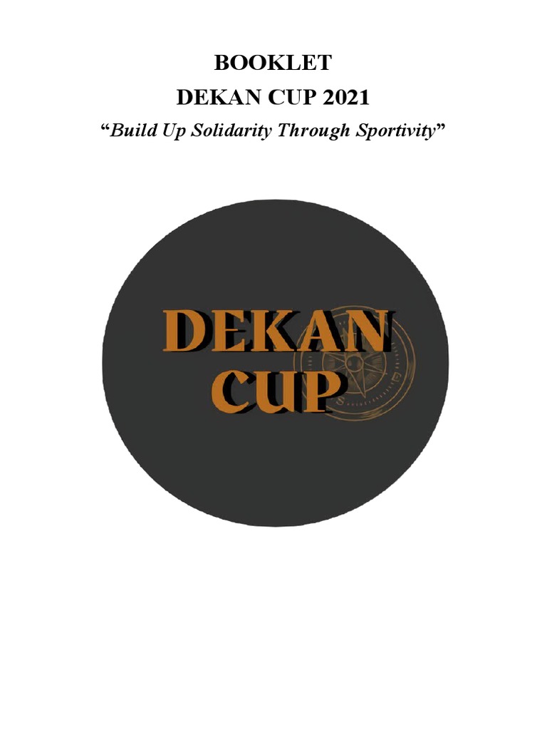 Dekan Cup 2021 Booklet | PDF | Olahraga & Rekreasi