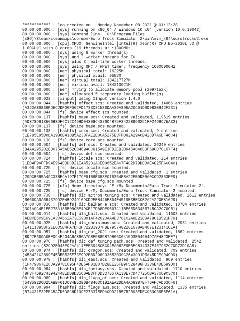Game Log | PDF | Thread (Computing) | Computer Hardware