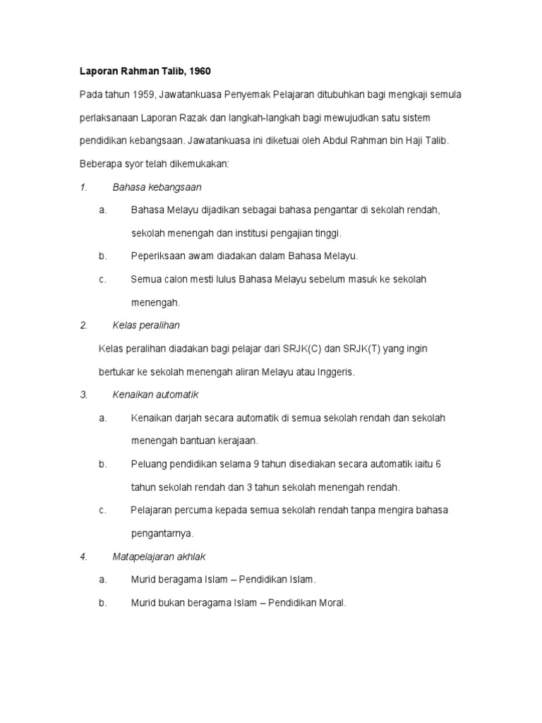Laporan Rahman Talib | PDF