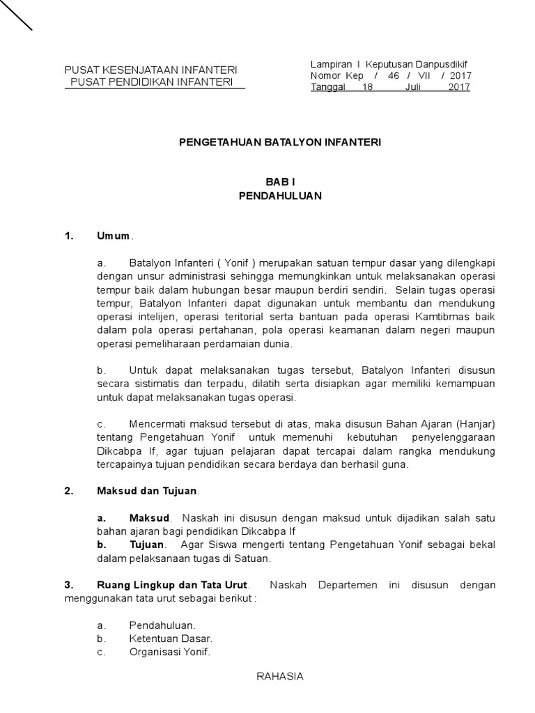 Hanjar Peng Yonif Ok | PDF